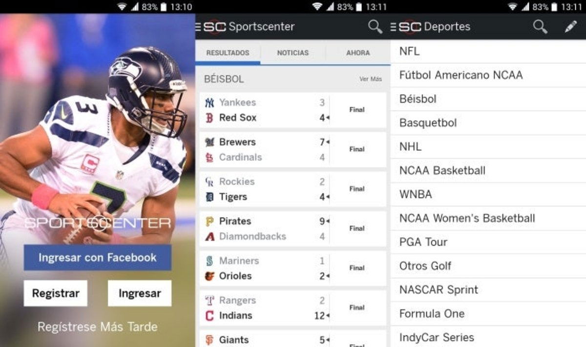 Mejores aplicaciones de resultados deportivos para Android