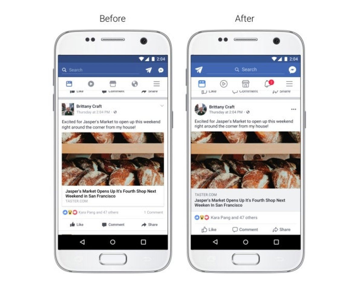 Así es la nueva interfaz que verás en Facebook con la última actualización