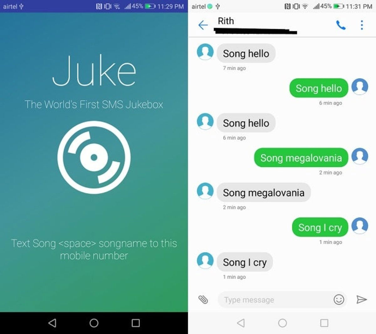 Juke - The SMS Powered Jukebox, la aplicación de la semana