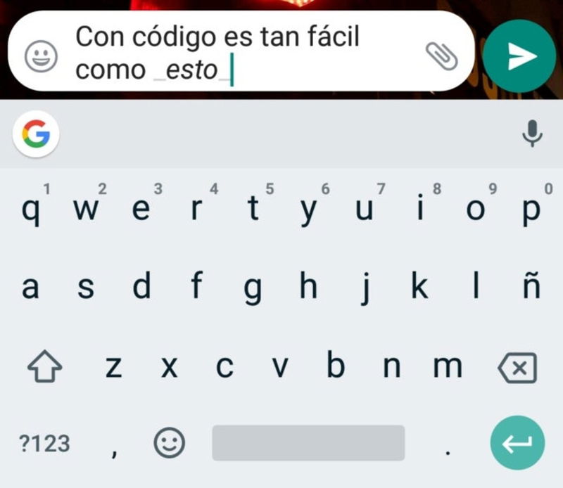 Cómo poner cursiva en WhatsApp: 2 formas de hacerlo