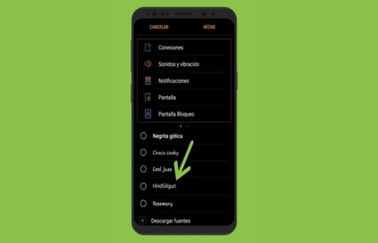 Cómo cambiar la fuente de las letras en tu Samsung Galaxy