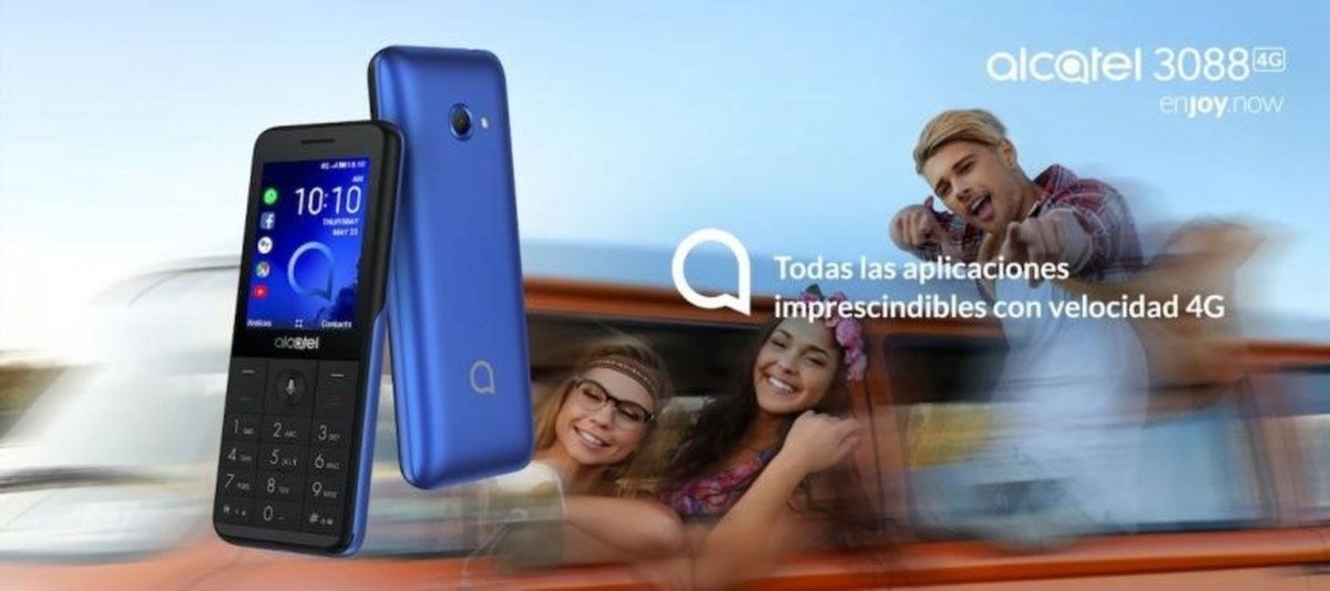 Alcatel 3088, toda la información: así es el 'feature phone' más avanzado
