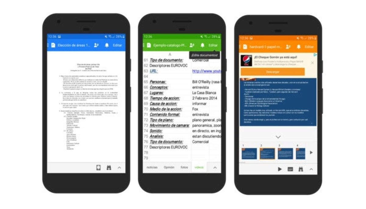 Abrir archivos Word y Excel en Android: mejores apps y trucos