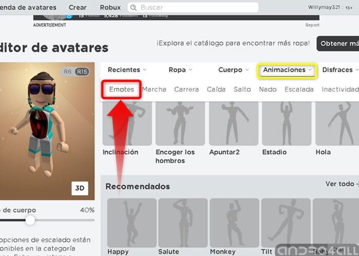 Cómo conseguir emotes en Roblox gratis para bailar