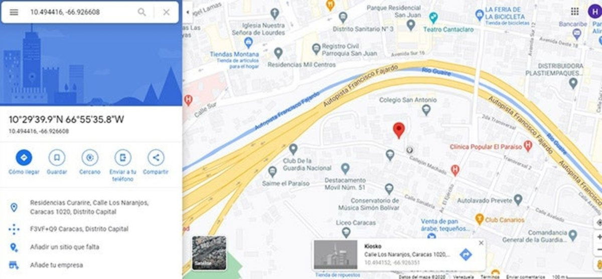 ¿Cómo veo mis coordenadas en Google Maps?