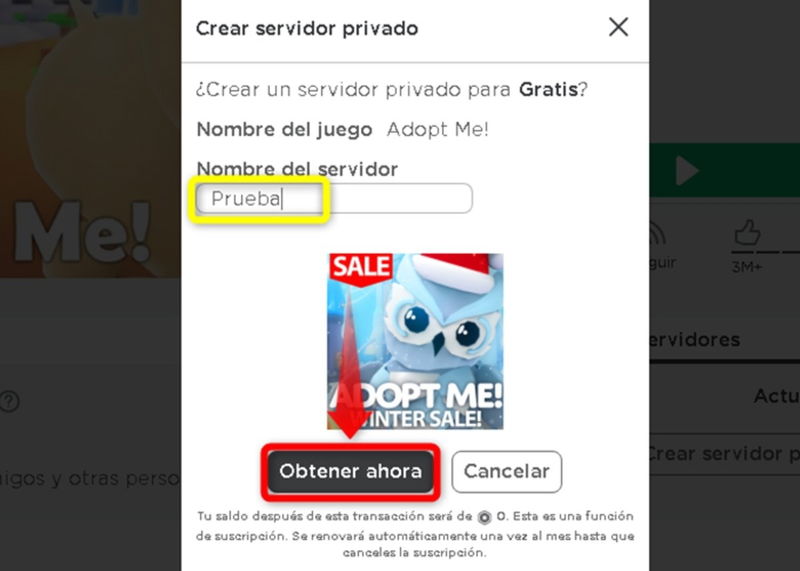 Cómo crear un servidor privado en Roblox