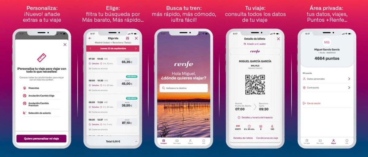 Renfe rediseña por fin su aplicación móvil y termina con uno de sus ...