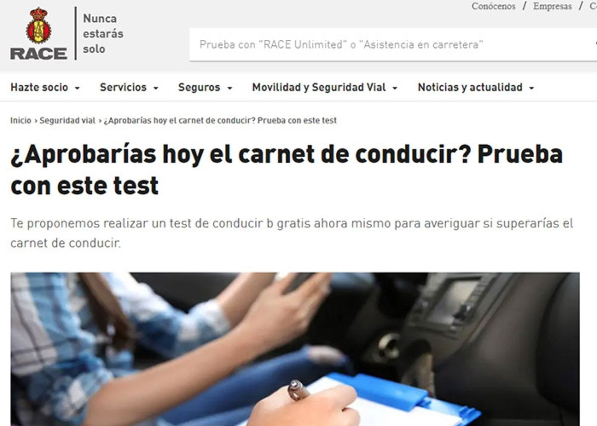 Mejores 8 webs con tests gratis para aprobar el carnet de conducir