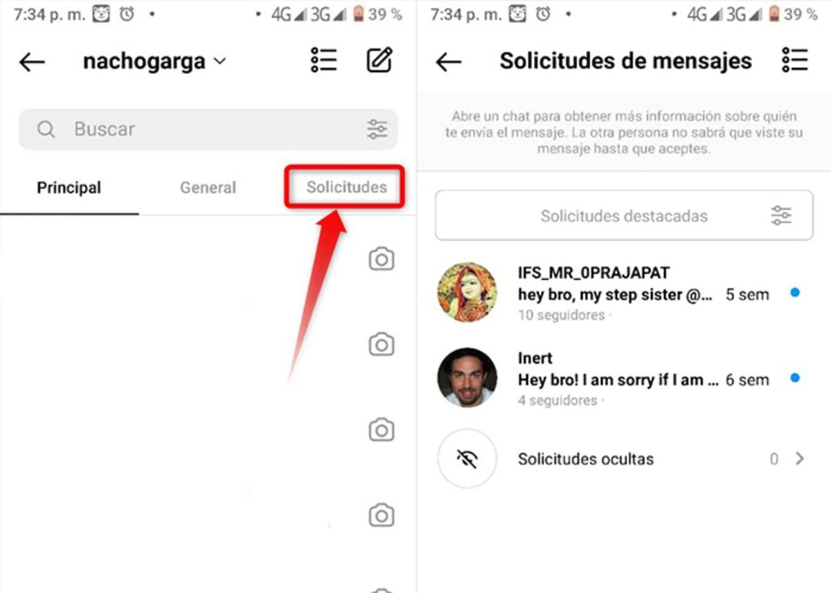 Cómo citar y responder mensaje en Instagram