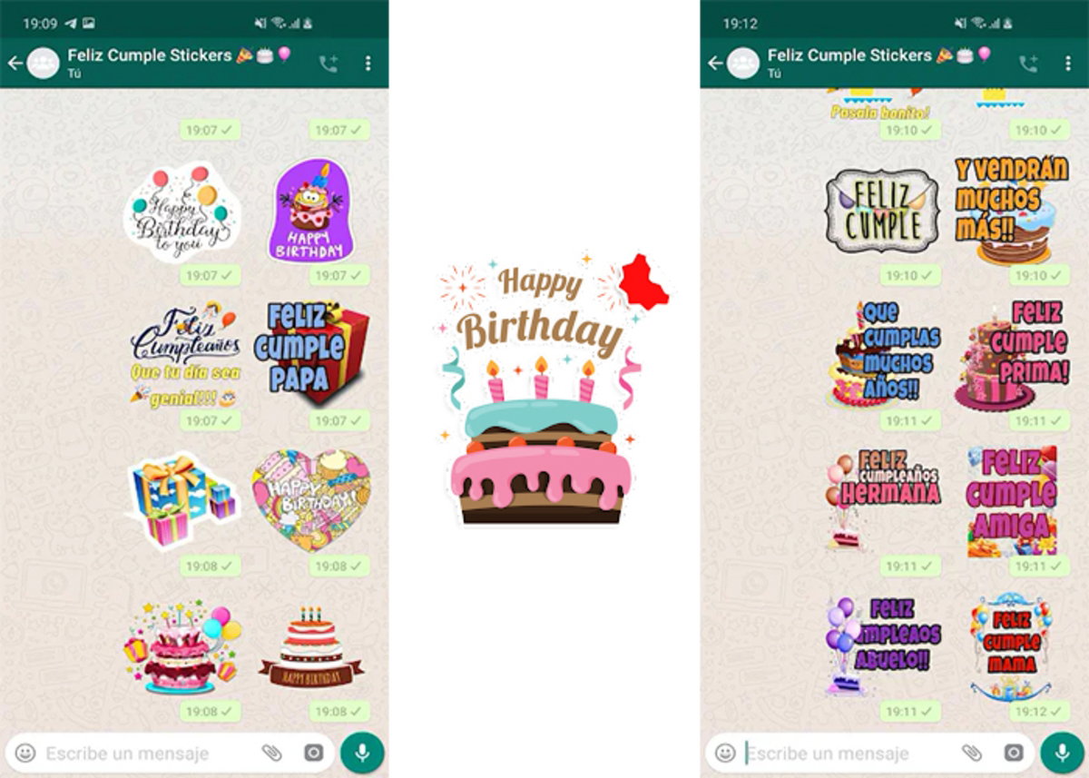 Los 8 mejores packs de stickers para felicitar el cumpleaños en WhatsApp