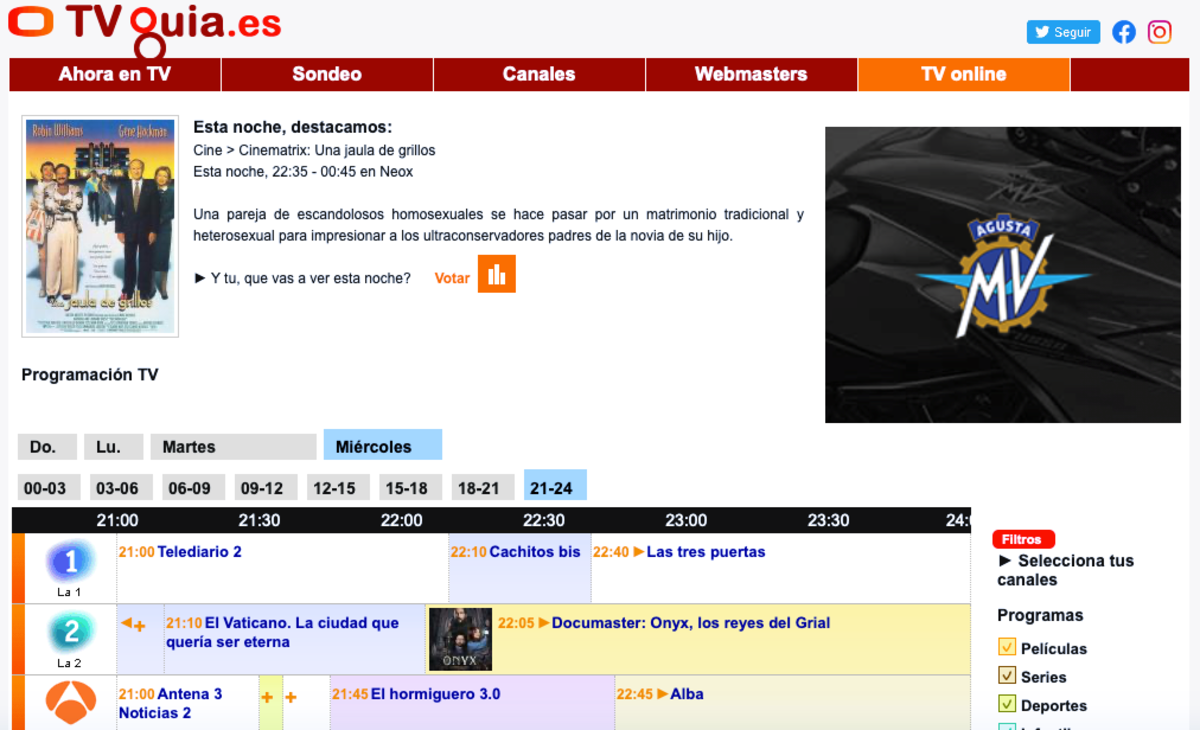Las mejores apps para consultar la programación de la tele en el móvil