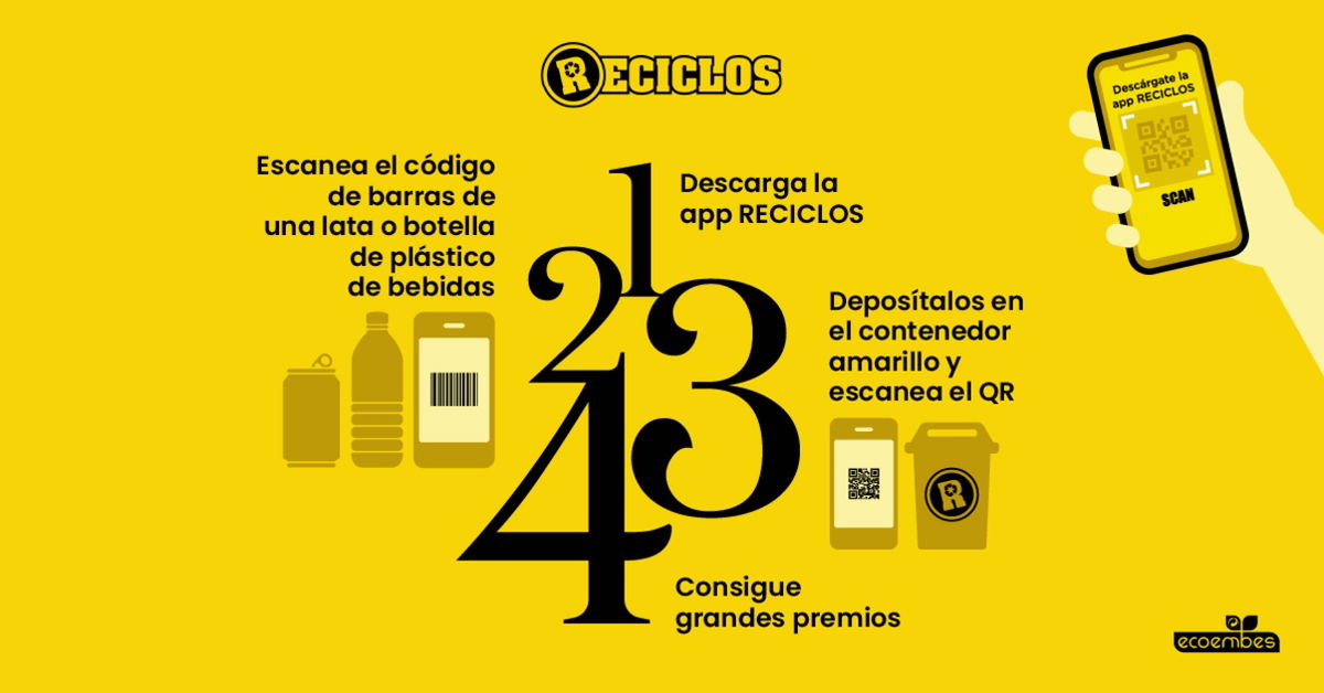 Recicla con ayuda de esta app y consigue puntos para ganar tu recompensa