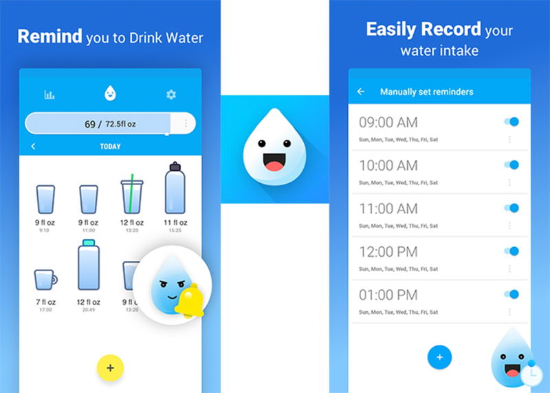 Las mejores 8 apps con recordatorios para beber agua