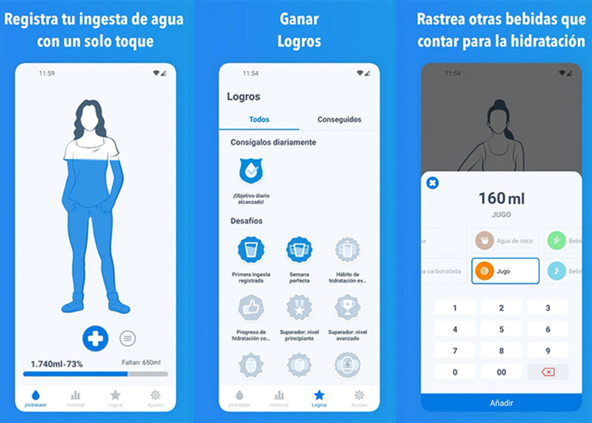 Las mejores 8 apps con recordatorios para beber agua