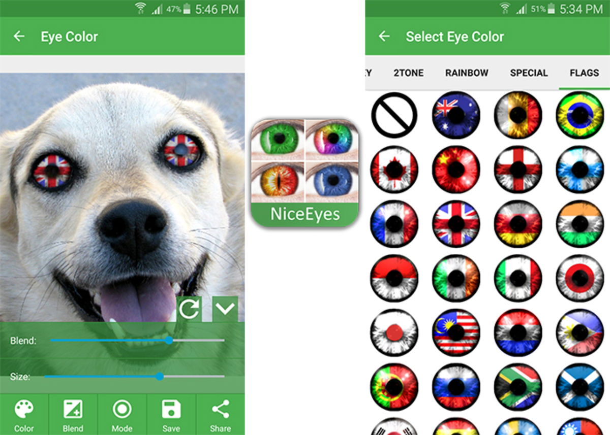 Las mejores 8 apps para cambiar el color de los ojos