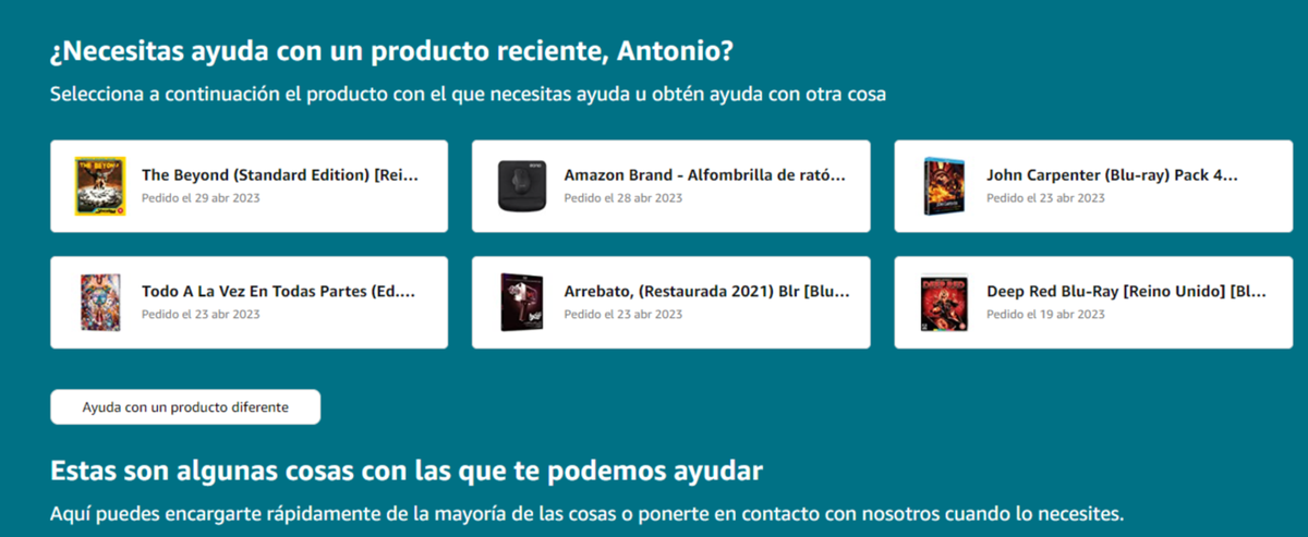Todas las formas de contactar con Amazon: teléfono, correo, chat
