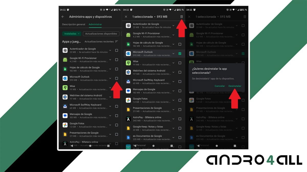 Cómo desinstalar una app en Android: todas las maneras