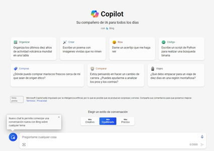Microsoft Copilot estrena version web: el asistente de IA ahora se ...