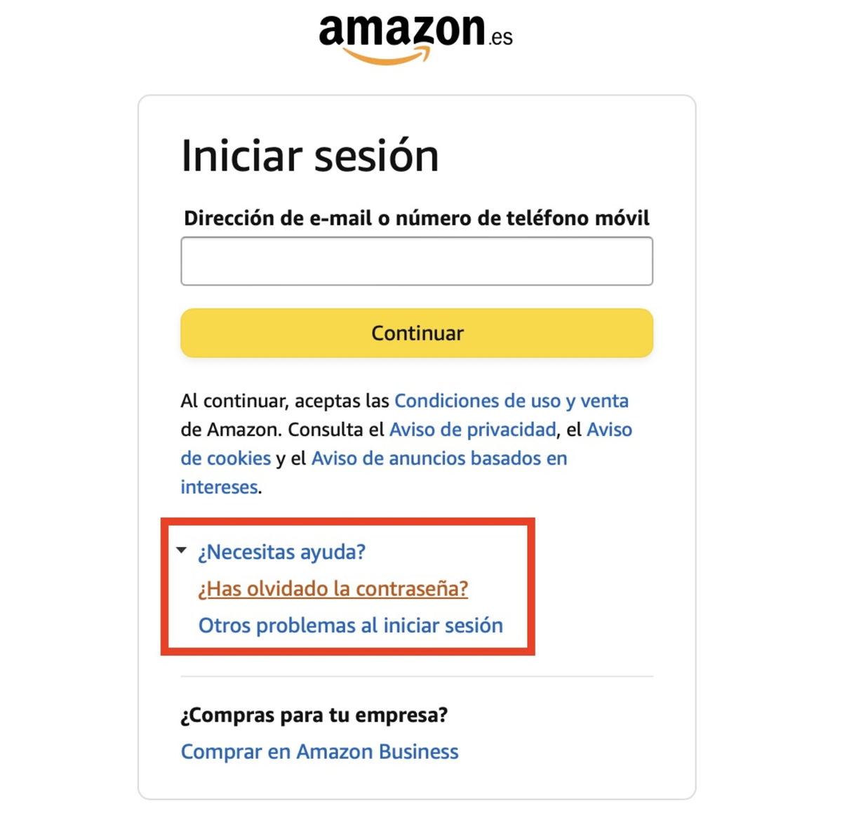 Cómo recuperar la contraseña de tu cuenta de Amazon