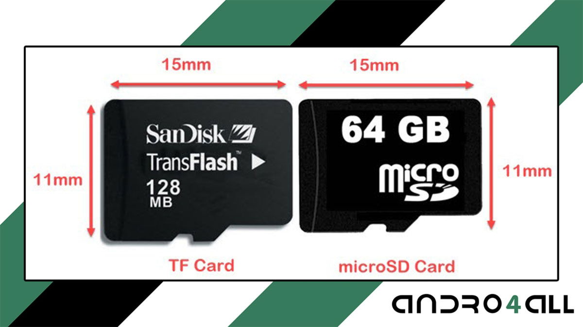 En qué se diferencia una tarjeta microSD de una tarjeta TF