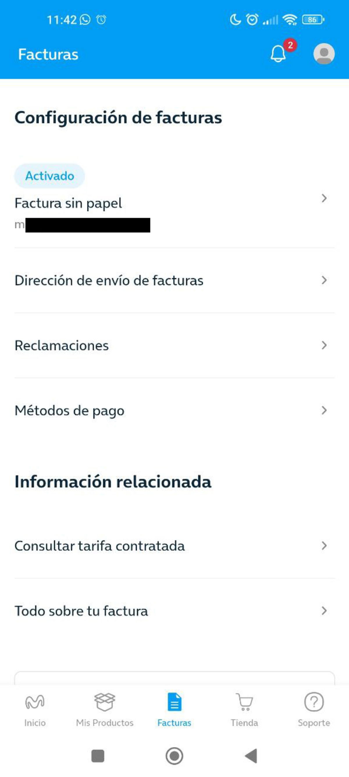 Cómo consultar las facturas online en Movistar