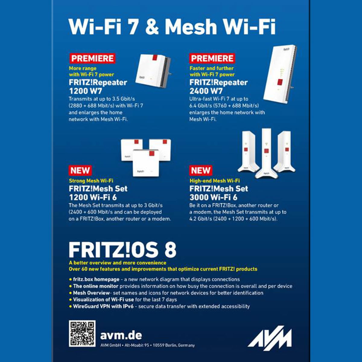 AVM presenta sus nuevos productos FRITZ! con Wi-Fi 7, red 5G NSA y SA y ...