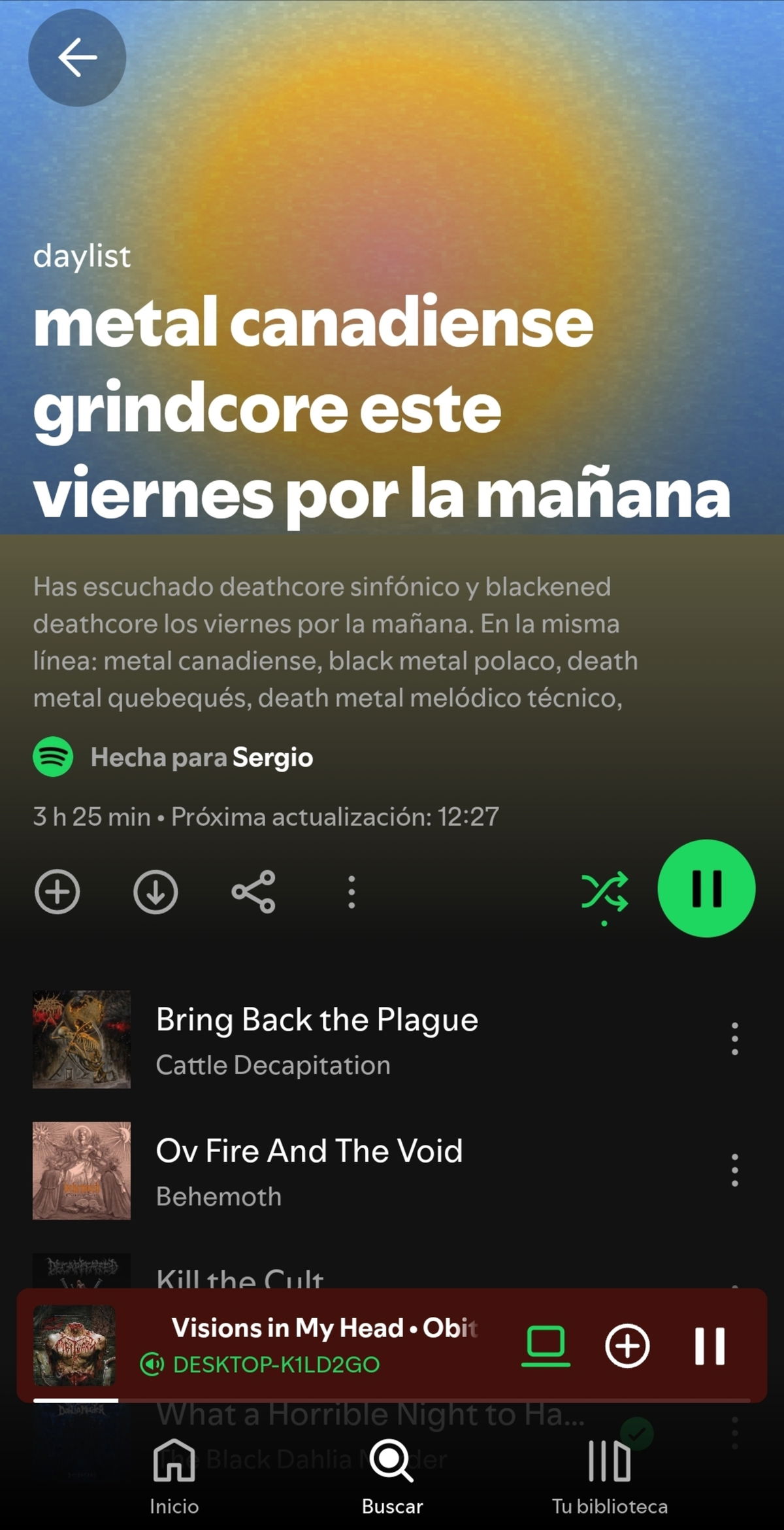 Spotify estrena "Daylist", una lista de reproducción que te ofrece música diferente para cada ...