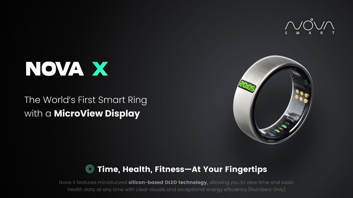 El primer anillo inteligente con pantalla del mundo es una realidad: así es el Nova X