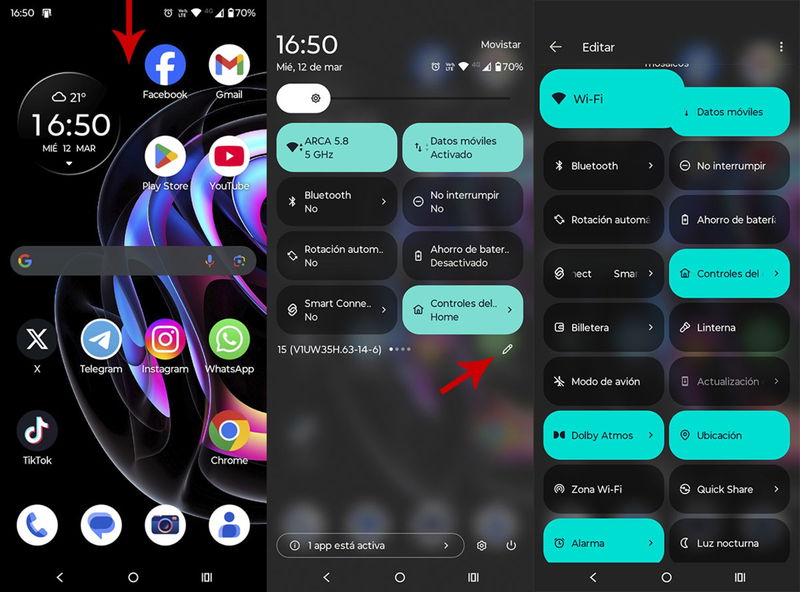 Qué es el centro de control de Android y cómo se edita