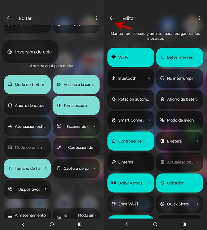 Qué es el centro de control de Android y cómo se edita